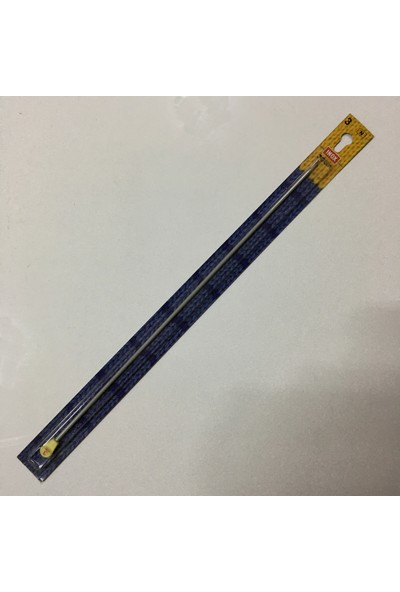 Inox Gagalı Tunus 30 cm El Örgü Şişi 3 mm