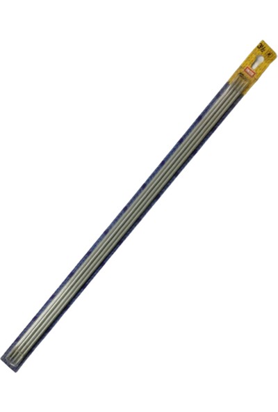 Inox Metal 4'lü 40 cm El Örgü Şişi 3,5 mm