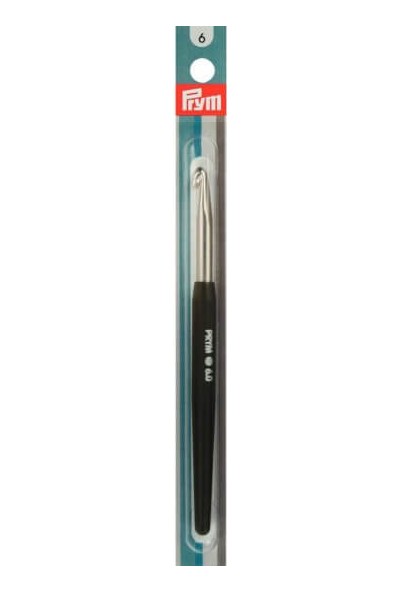 Prym Silikon Saplı 14 cm El Örgü Tığı 5 mm 195347 Prym Silikon Saplı 14 cm El Örgü Tığı 5 mm 195347