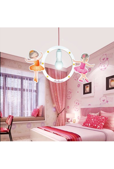 Arya Ahşap Balerin Temalı Kız Çocuk Odası Aydınlatma Avize Arya Ahşap Balerin Temalı Kız Çocuk Odası Aydınlatma Avize