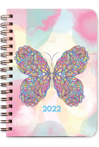 Maruf Book 2022 Kelebek (Papillon) Akademik Lastikli Ajanda 13 Aylık + Sticker Maruf Book 2022 Kelebek (Papillon) Akademik Lastikli Ajanda 13 Aylık + Sticker