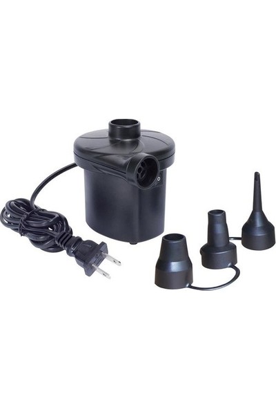 Sas Elektrikli Çift Fonksiyonlu 3 Başlıklı Şişirme Pompası Araç Çakmak Girişli Elektrikli Pompa