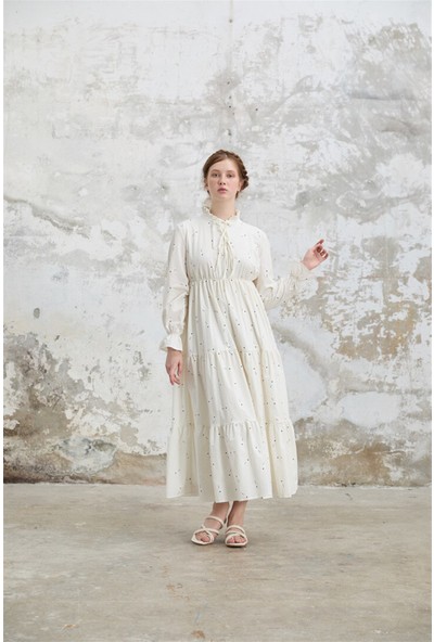 Fahhar Papatya Poplin Elbise