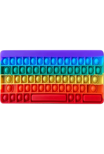 Roseroi Pop It Klavye Push Bubble Fidget Özel Pop Duyusal Oyuncak Zihinsel Stres Oyunu Popit Gökkuşağı Roseroi Pop It Klavye Push Bubble Fidget Özel Pop Duyusal Oyuncak Zihinsel Stres Oyunu Popit Gökkuşağı
