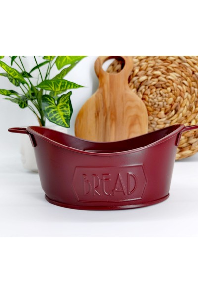 The Mia Ekmek Servisi 28 x 17 cm - Bordo KRN0005