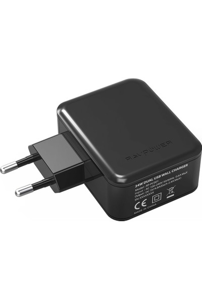 Ravpower RP-PC001 Iki Portlu 24W Duvar Şarj Aleti