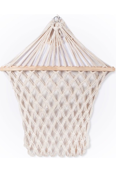 Mavienerji Ipek Ahşap Hamak Çift Kat Örme Tek Kişilik Geniş Hamak 110X180 cm