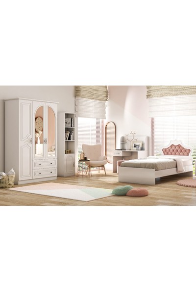 Zenio Olimpos Genç Odası Takımı Set 2 - (Gardırop Kitaplık Çalışma Masası Karyola ) Zenio Olimpos Genç Odası Takımı Set 2 - (Gardırop Kitaplık Çalışma Masası Karyola )