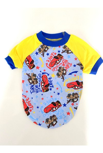 Dogi&dog Car Yazlık Kedi & Köpek Tshirt(1 kg-10 kg) S Mavi