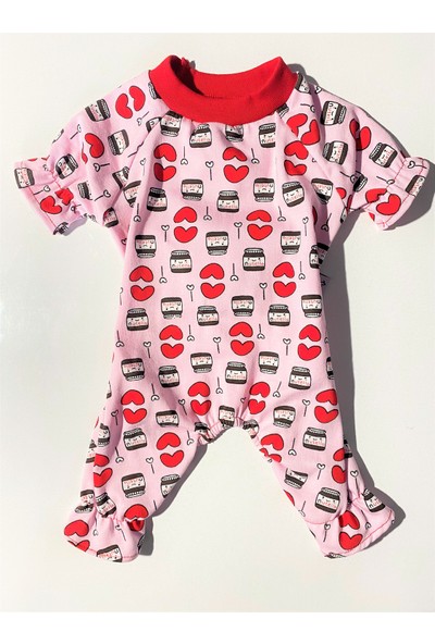 Dogi&dog Chocolate Kedi & Köpek Tulumu (1 kg -10 kg Arası) S Pembe