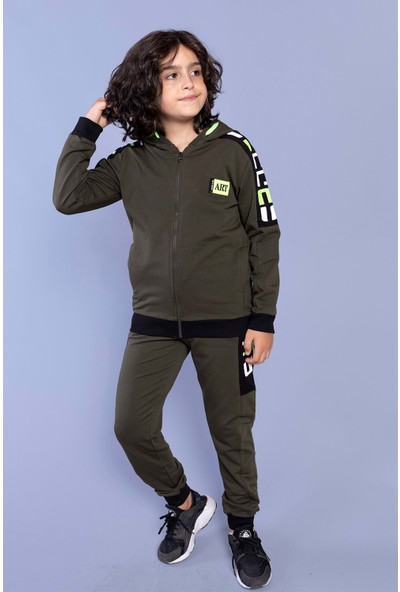 Toontoy Kids Toontoy Erkek Çocuk Kapüşonlu Garni Detaylı Eşofman Takımı Toontoy Kids Toontoy Erkek Çocuk Kapüşonlu Garni Detaylı Eşofman Takımı