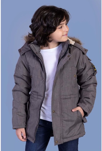 Toontoy Kids Toontoy Erkek Çocuk Kapüşonlu Içi Kürklü Kaban