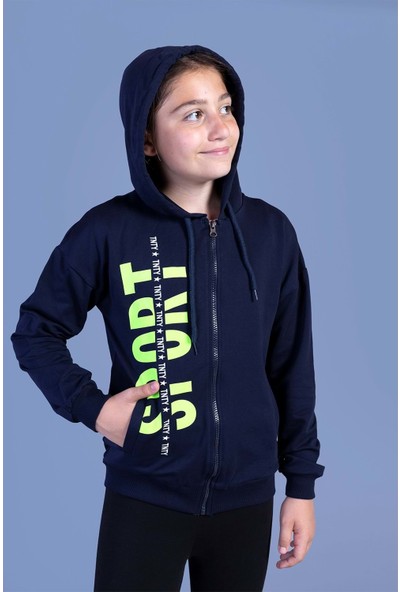 Toontoy Kids Toontoy Kız Çocuk Kapüşonlu Iki Yanı Cep Detaylı Baskılı Hırka Toontoy Kids Toontoy Kız Çocuk Kapüşonlu Iki Yanı Cep Detaylı Baskılı Hırka