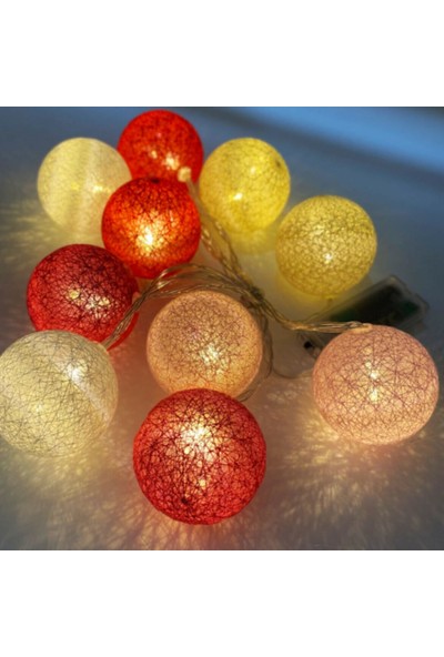 Narkissos Yılbaşı Dekoratif Oda Aydınlaması Renkli Top LED Işık Narkissos Yılbaşı Dekoratif Oda Aydınlaması Renkli Top LED Işık