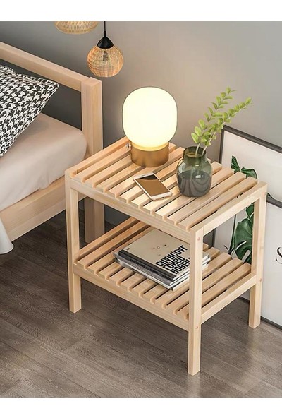 Sinerji Store Dekoratif 2 Katlı %100 Doğal Kızılçam Kitaplık Saksılık Çok Amaçlı Sehpa Sinerji Store Dekoratif 2 Katlı %100 Doğal Kızılçam Kitaplık Saksılık Çok Amaçlı Sehpa