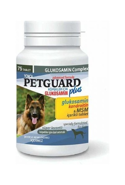Petguard Plus Köpek Glukosamın 75 Tablet Petguard Plus Köpek Glukosamın 75 Tablet