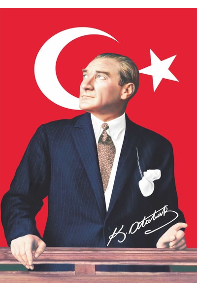 Zc Bayrak Atatürk Bayrağı 50 x 70 cm 10'lu
