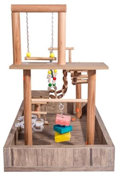 Merkez Av Muhabbet Kuşu Tüneği Oyun Alanı Papağan Oyun Alanı Tünek M-2