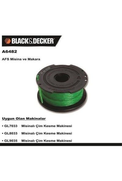 Black&decker A6482 GL7033, GL8033, GL9035 Için Yedek Misina