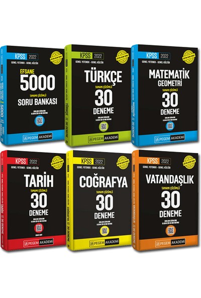 Pegem Akademi Yayıncılık 2022 Kpss Genel Yetenek Genel Kültür 5000 Soru Bankası ve Deneme Seti Pegem Akademi Yayıncılık Pegem Akademi Yayıncılık 2022 Kpss Genel Yetenek Genel Kültür 5000 Soru Bankası ve Deneme Seti Pegem Akademi Yayıncılık