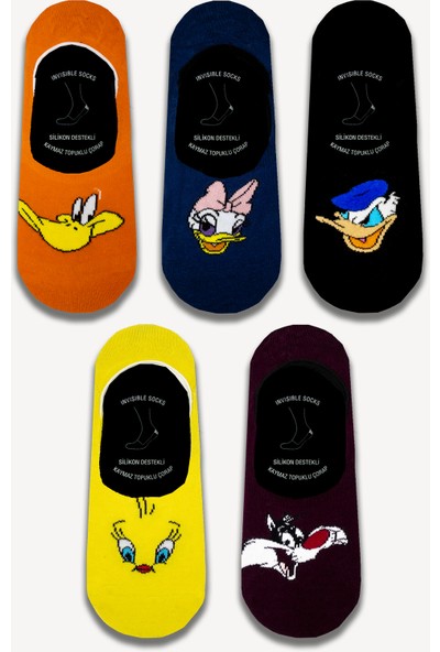 Neşeli Çoraplar 5'li Duck Babet Çorap Set Neşeli Çoraplar 5'li Duck Babet Çorap Set