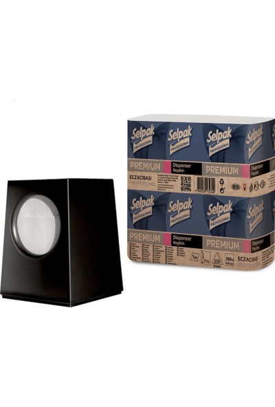 Selpak Professional Domi Peçete Dispenseri Siyah+ Selpak Professional Premium Dispenser Peçete Selpak Professional Domi Peçete Dispenseri Siyah+ Selpak Professional Premium Dispenser Peçete