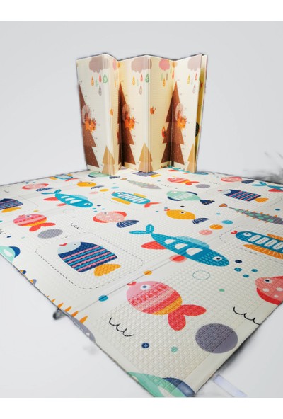 Lacuss Nature Katlanabilir Çift Taraflı Köpük Oyun Matı Oyun Halısı 180 x 200 x 1 cm Lacuss Nature Katlanabilir Çift Taraflı Köpük Oyun Matı Oyun Halısı 180 x 200 x 1 cm