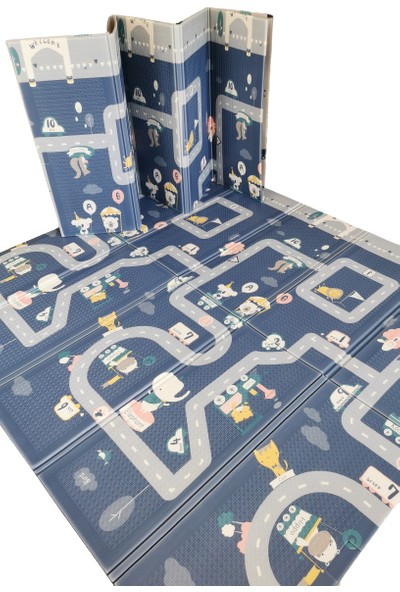 Lacuss Road Katlanabilir Çift Taraflı Köpük Oyun Matı Oyun Halısı 180X200X1CM Lacuss Road Katlanabilir Çift Taraflı Köpük Oyun Matı Oyun Halısı 180X200X1CM
