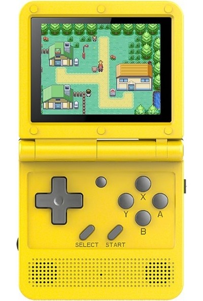 Sunsky 3 inç Ekran Mini El Oyun Konsolu 64G Sarı (Yurt Dışından)