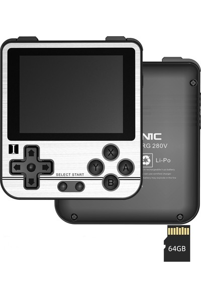 Sunsky Anbernic RG280V 2.8 inç Taşınabilir Oyun Konsolu 16G + 64G Gümüş (Yurt Dışından) Sunsky Anbernic RG280V 2.8 inç Taşınabilir Oyun Konsolu 16G + 64G Gümüş (Yurt Dışından)