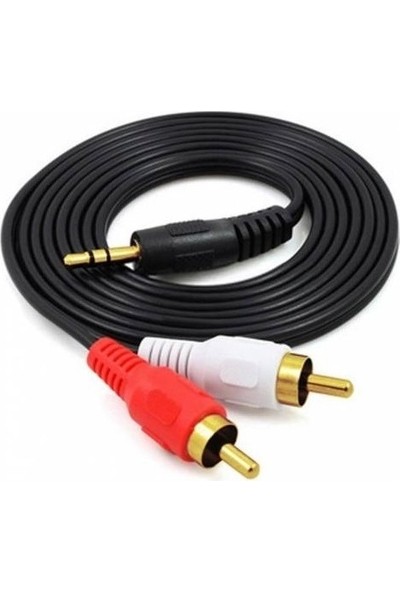 Molix 1.5 Metre Stereo Lale Kablo 3.5 mm Stereo 2 RCA Ses Sistemi Kablosu Aux Molix 1.5 Metre Stereo Lale Kablo 3.5 mm Stereo 2 RCA Ses Sistemi Kablosu Aux