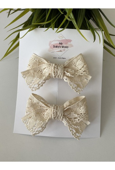My Babys World Dantel Modeli Klips Toka Seti