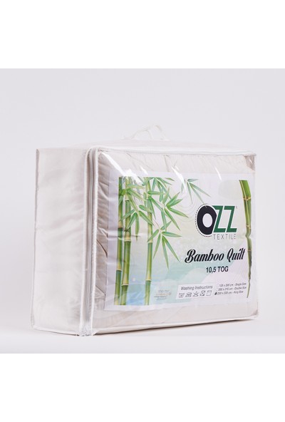 Ozz Textile Bambu Yorgan - %65 Bambu - %100 Dış Yüzey Pamuk - 4 Mevsim Hafif Bambu Yorgan