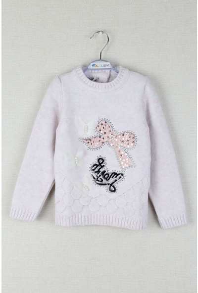 Cloudy Kids Kız Çocuk Kurdelalı Kazak Cloudy Kids Kız Çocuk Kurdelalı Kazak