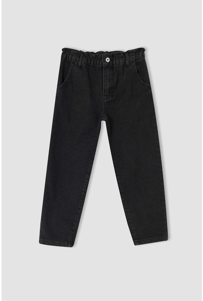 DeFacto Kız Çocuk Slouchy Fit Esnek Belli Jean Pantolon U8578A621WN