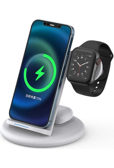 BizimGross Apple Apple iPhone, Airpods ve Apple Watch Kablosuz Şarj Standı Wiwu Power Air 3 In 1 Wireless Şarj BizimGross Apple Apple iPhone, Airpods ve Apple Watch Kablosuz Şarj Standı Wiwu Power Air 3 In 1 Wireless Şarj