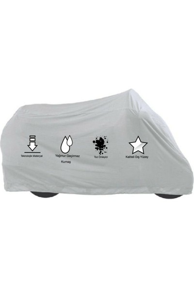 Motobros Motosiklet Su Geçirmez Dayanıklı Güneş Yansıtır Çantalı Branda Motobros Motosiklet Su Geçirmez Dayanıklı Güneş Yansıtır Çantalı Branda