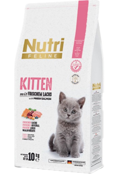 Nutri Feline Kitten Somon Etli Yavru Kedi Maması 10 kg Nutri Feline Kitten Somon Etli Yavru Kedi Maması 10 kg