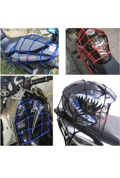 Moto Çarşım Üniversal Motosıklet Kask Depo Filesi (Siyah) Moto Çarşım Üniversal Motosıklet Kask Depo Filesi (Siyah)