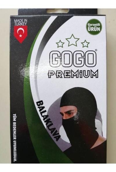 Moto Çarşım Motosiklet Balaklava Gogo Maske (Standar Beden) Siyah