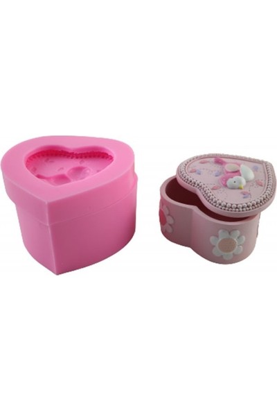 Kimyacınız Papatyalı Kutu Silikon Kalıbı Kutu 07