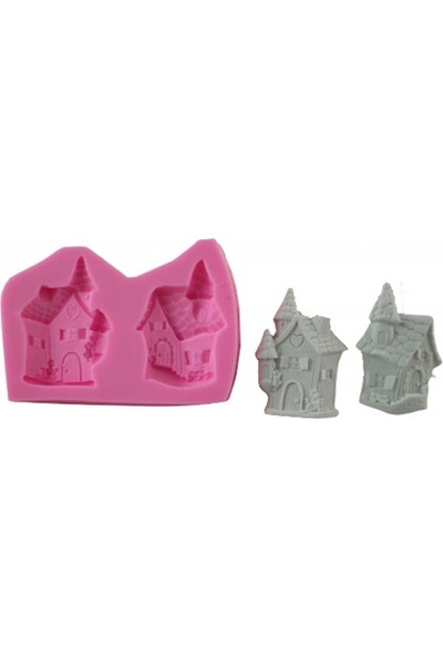 Kimyacınız Bacalı Ev Silikon Kalıbı 2'li