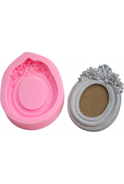 Kimyacınız Vintaj Çerçeve Silikon Kalıbı Çe 31