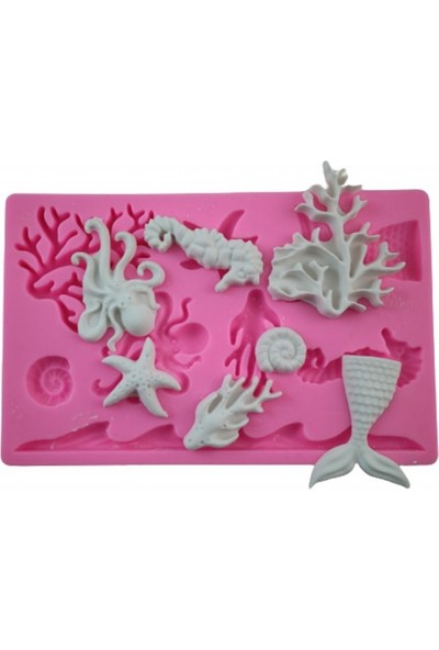 Kimyacınız Deniz Kızı Objeler Silikon Kalıbı 162
