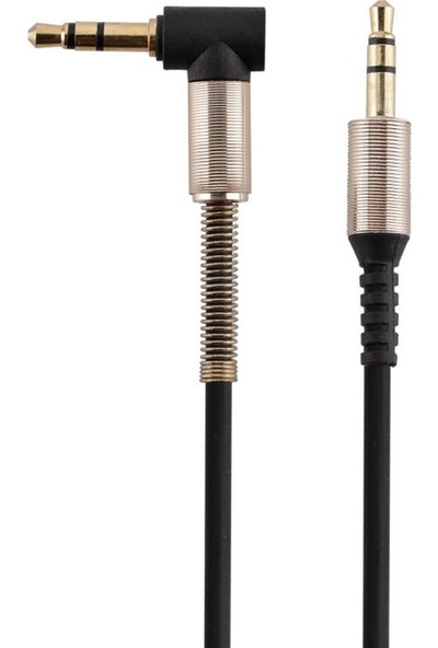 Kensa 3.5 Jack Girişli L Tipi Audio Aux Kablo 1.80 mm Spralli Kensa 3.5 Jack Girişli L Tipi Audio Aux Kablo 1.80 mm Spralli