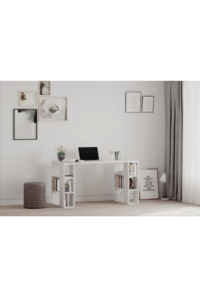 Rabi Mobilya Melodi Çalışma Masası Beyaz