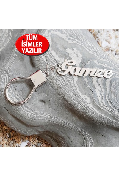 Chavin 925 ayar Gümüş-isminize-isim özel Anahtarlık ar54