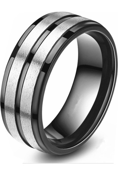 Chavin Çift Renk Tasarım Erkek Çelik Yüzük Dr82