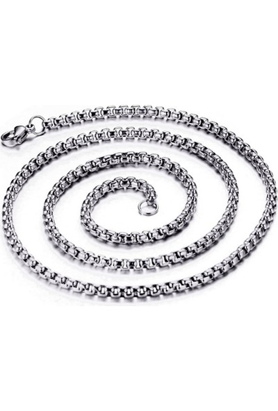 Chavin Gri 60 Cm. 3 Mm. Erkek Çelik Zincir Dr01