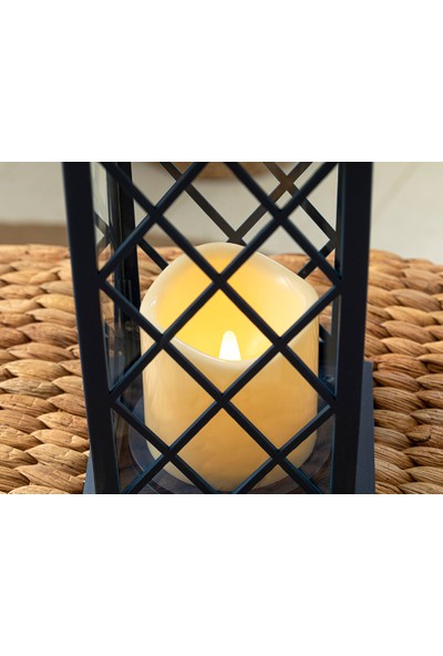 English Home Audrey Ledli Fener 14 x 14 x 30 cm Lacivert